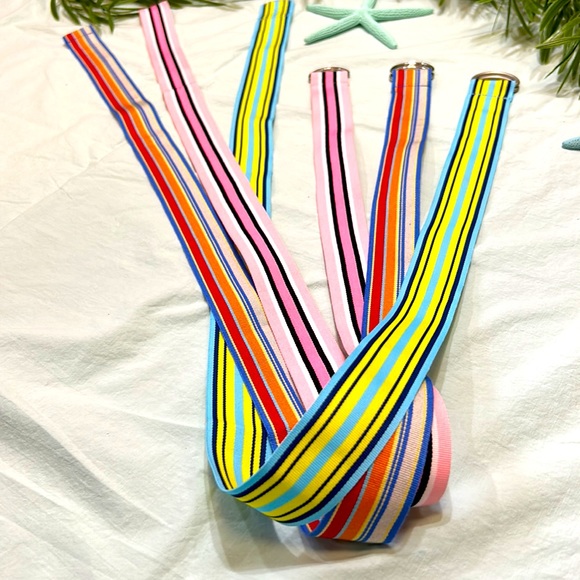 Liz Golf | Accessories | Vintage Ribbon Belts Set 3 Silver Buckles ...